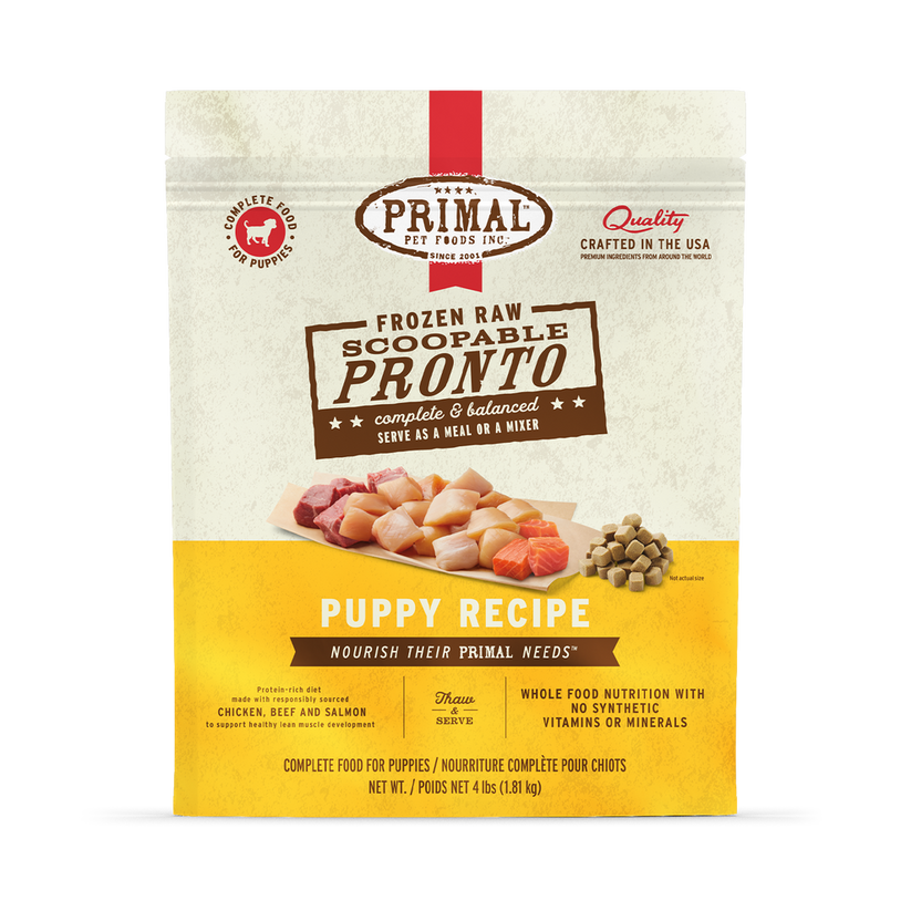 Primal Pronto Raw Frozen Dog Food 4lb – Paw Naturals