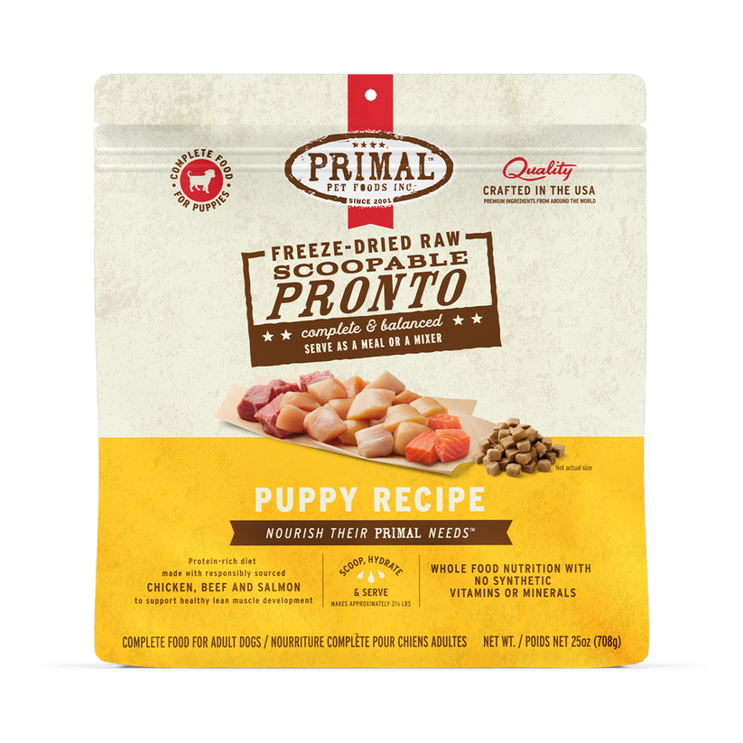 Primal Raw Freeze-Dried Pronto Puppy Recipe Dog Food – Paw Naturals