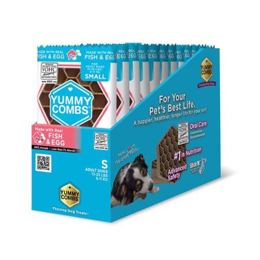 Yummy Combs Pro Dental Fish & Egg Chew Treat Sampler – Paw Naturals