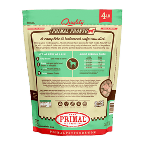 Primal Pronto Raw Frozen Dog Food 4lb – Paw Naturals
